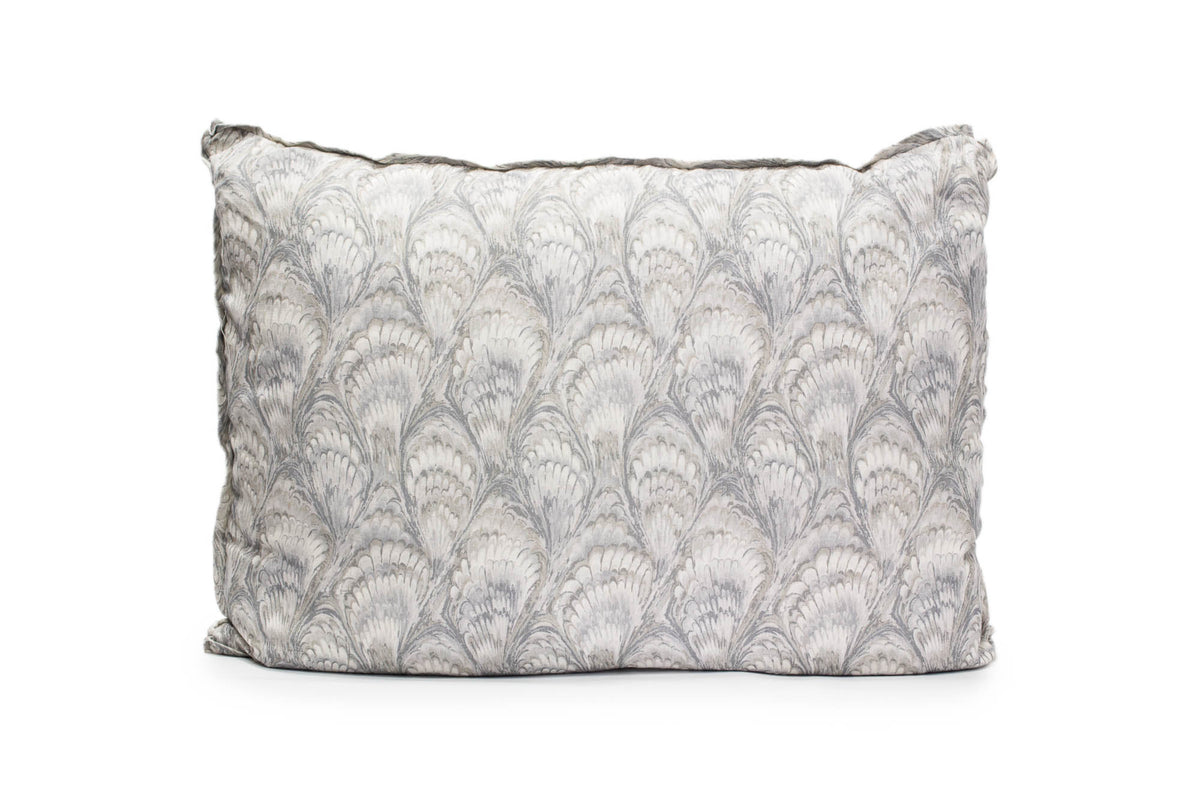 Light Gray and Taupe Shell King Euro | 25 Mackenzie Lane